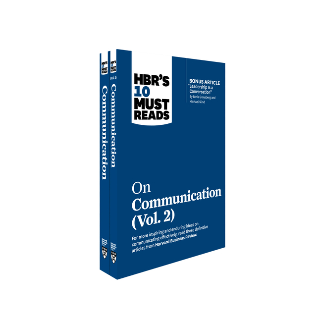 Hbr's 10 Must Reads on Communication 2-Volume Collection by Harvard Bu ...